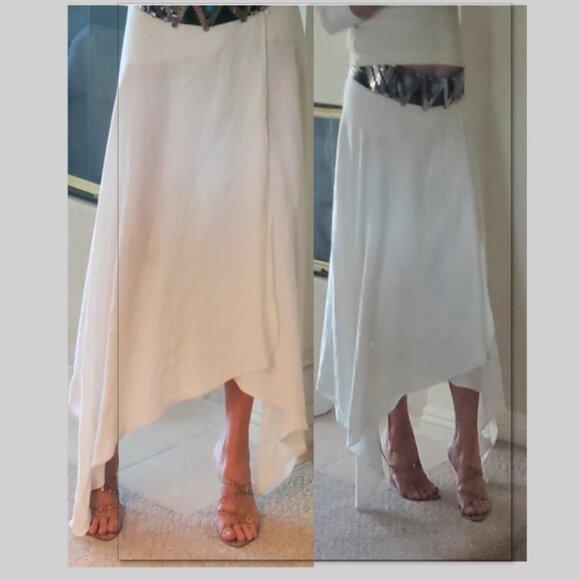 Maria Mathews | Skirts | 0 European Linen Pareo Skirt | Poshmark